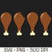 Thanksgiving Turkey Leg/bite, Leg Day, Drumstick, SVG Vector Cut File ...