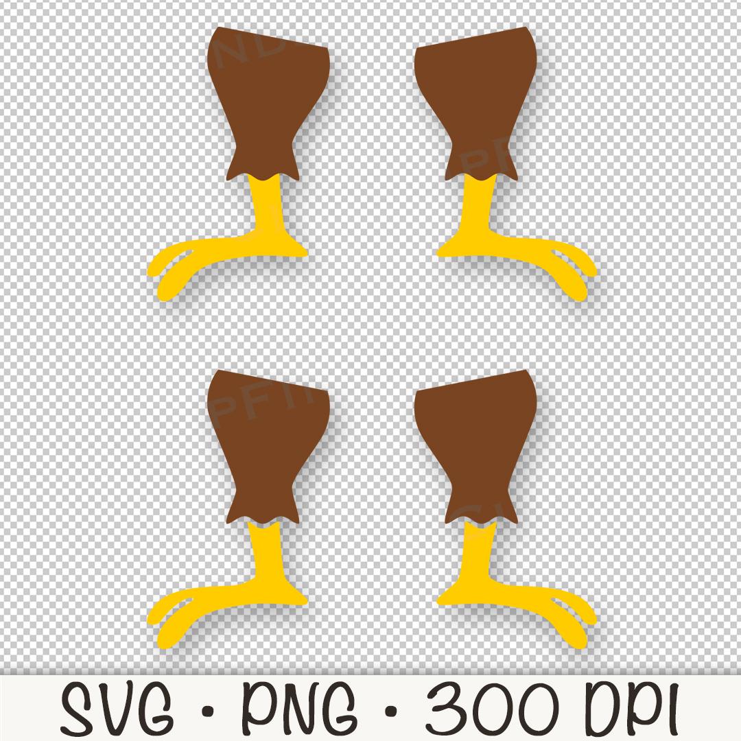 Turkey Legs SVG, Turkey Feet PNG, Turkey Monogram, Standing Legs ...