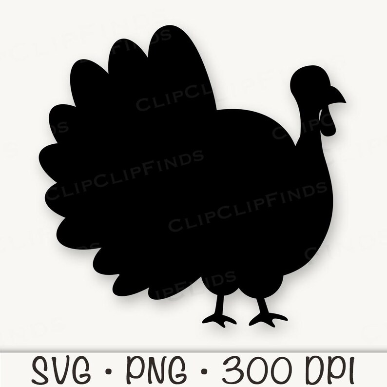 Turkey SVG, Turkey PNG, Turkey Silhouette, Thanksgiving Turkey, Turkey ...