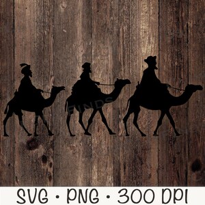 Three Wise Men, Three Kings SVG, Reyes Magos, Vector File , PNG ...