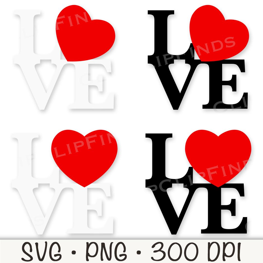 Love SVG, Love PNG, Valentine's Day, Love Sign, Love With Heart, Love ...