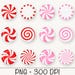 Peppermint Candy Clipart, Peppermint Candy PNG, Pink Peppermint, Red ...