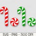 Candy Cane, Peppermint Candy, Christmas Candy, Candy Cane SVG, Vector ...
