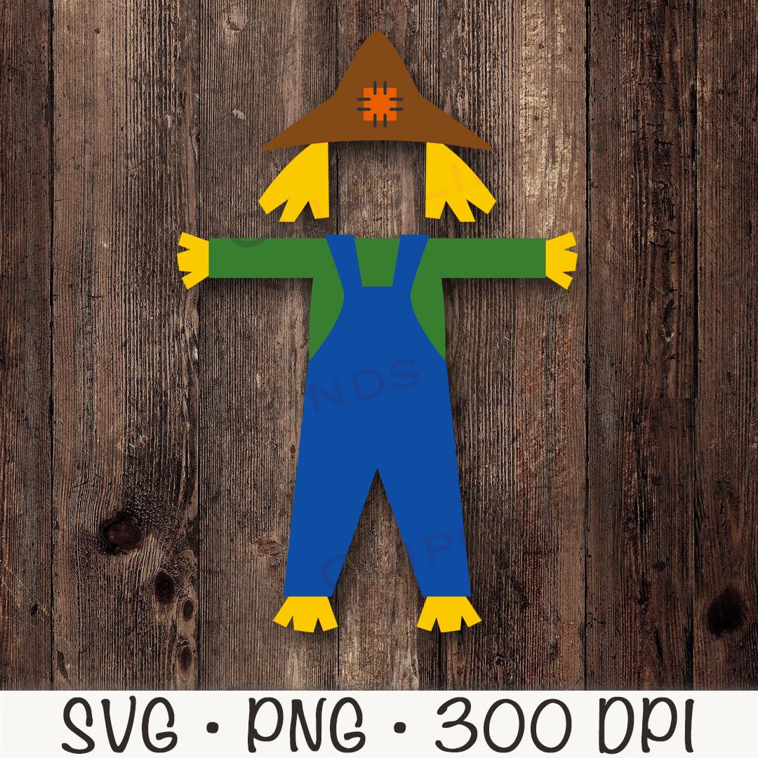 Scarecrow Outfit SVG, Scarecrow PNG, Scarecrow Overall, Scarecrow ...