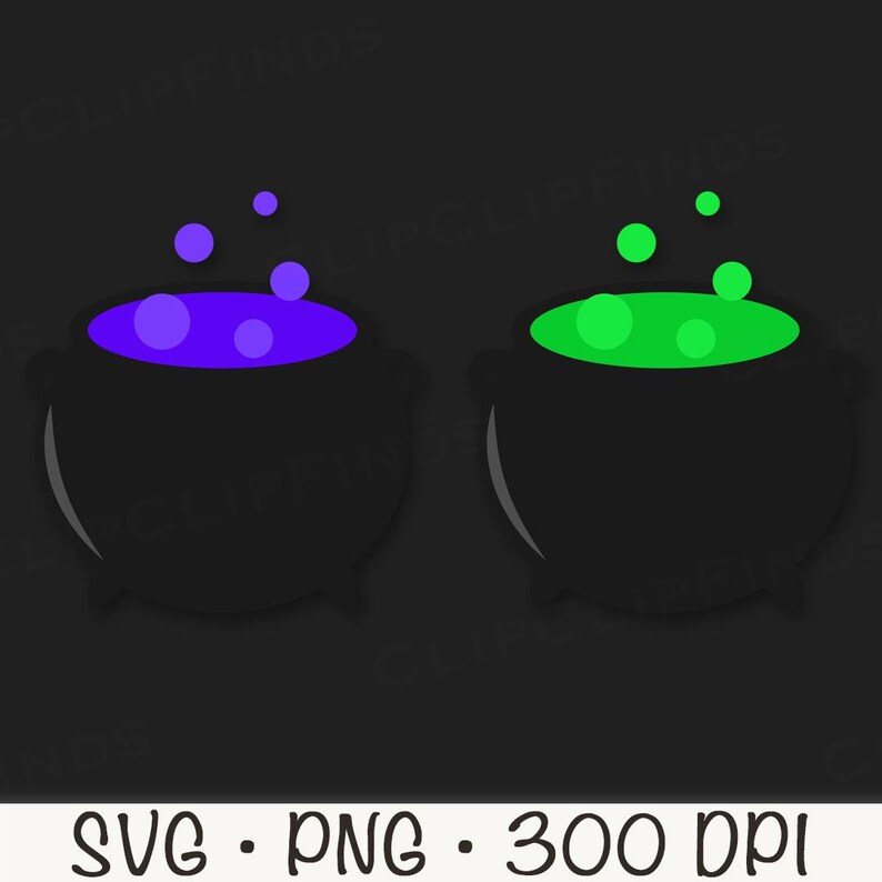 Halloween Cauldron SVG, Witch Pot PNG, Cauldron Clipart, Witch Brew ...