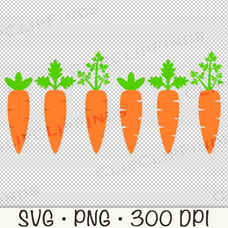 Carrot SVG Vector Cut File and PNG Transparent Background, Sublimation ...