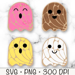 Spooky Concha Ghosts PNG, Pantasmas SVG, Pan Dulce, Dia De Los Muertos ...