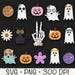 Hippie Halloween, Groovy Halloween Clipart, Hippie Ghost, Black Cat ...