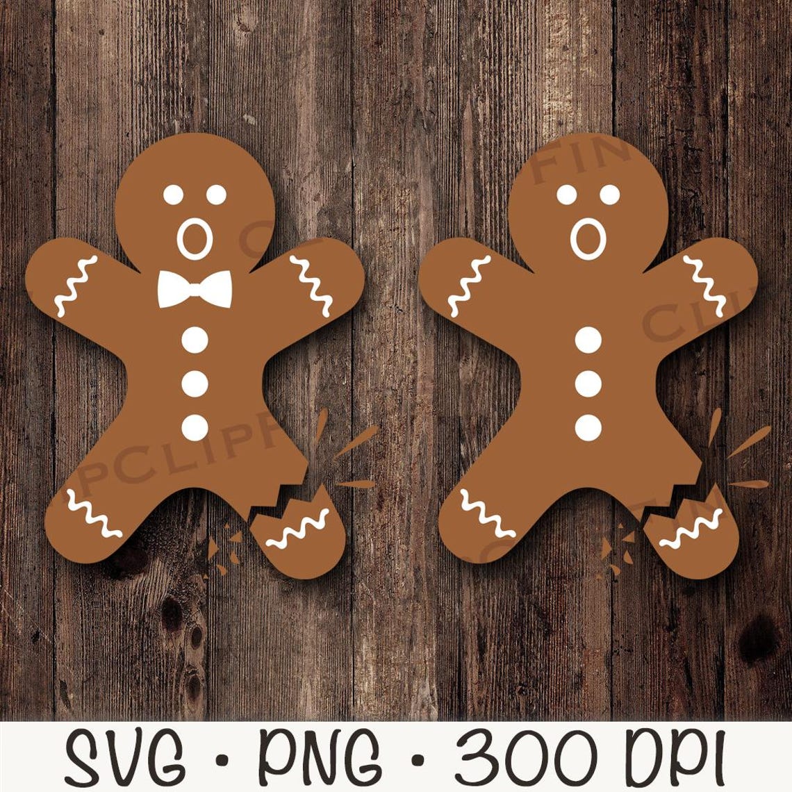 Broken Gingerbread Man SVG, Oh Snaps SVG PNG, Funny Gingerbread ...