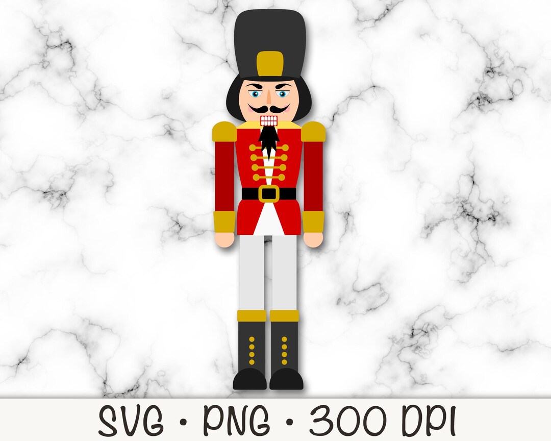 Nutcracker Toy Soldier Man, SVG, PNG, Clip Art, Instant Digital ...