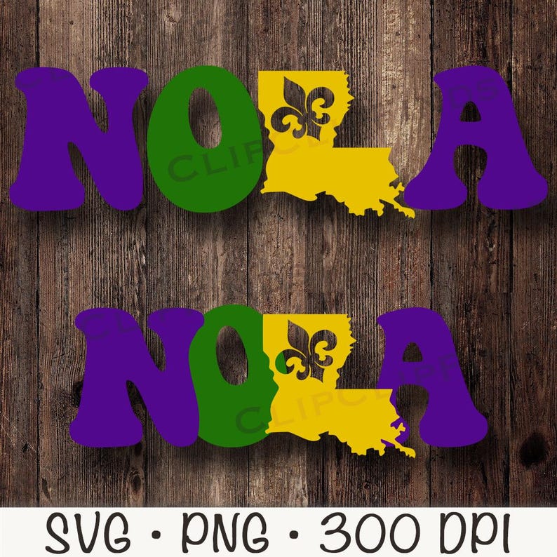 Nola SVG, Louisiana State, Fleur De Lis, Groovy Font, New Orleans ...