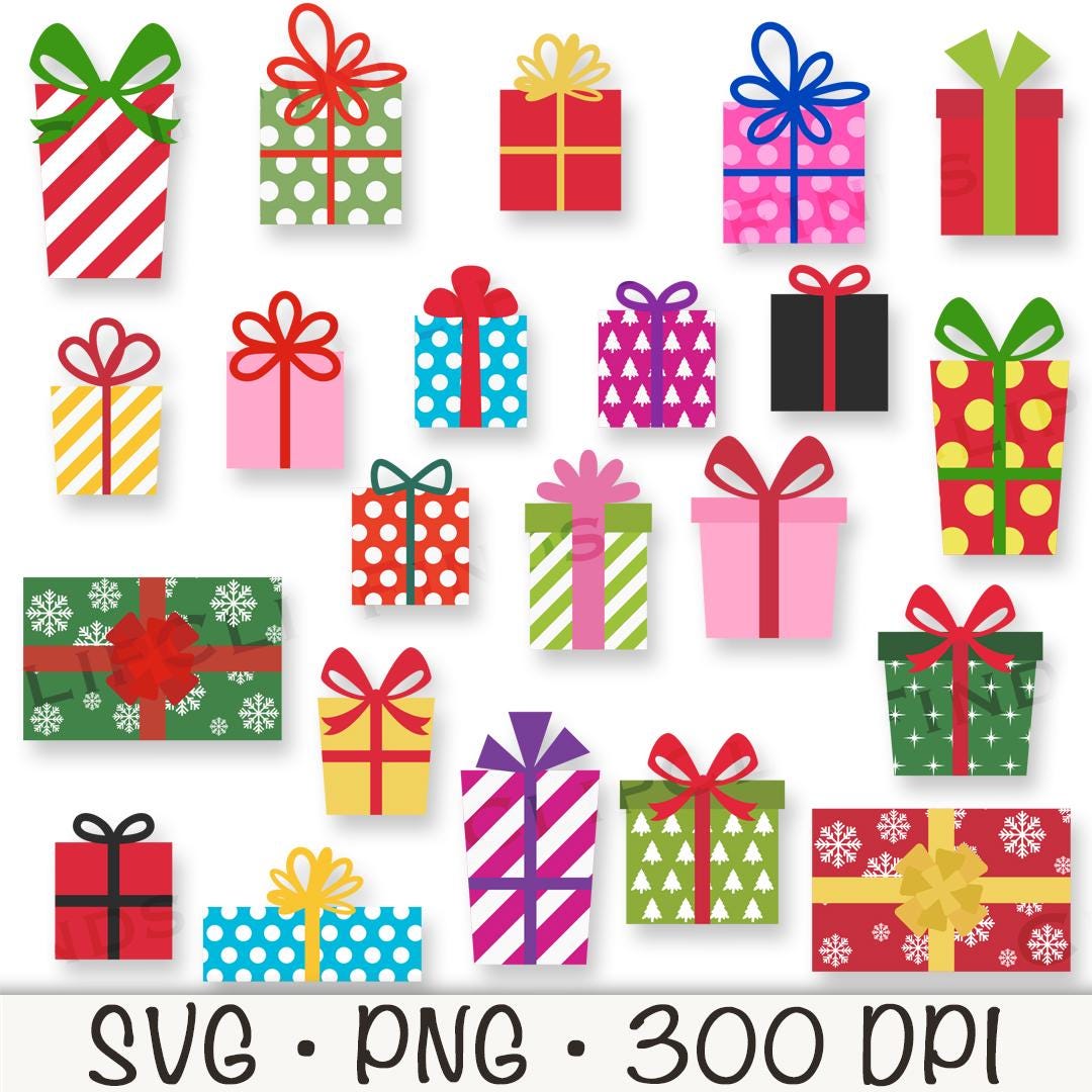 Christmas Presents SVG, Christmas Gifts PNG, Christmas Gifts Clipart ...