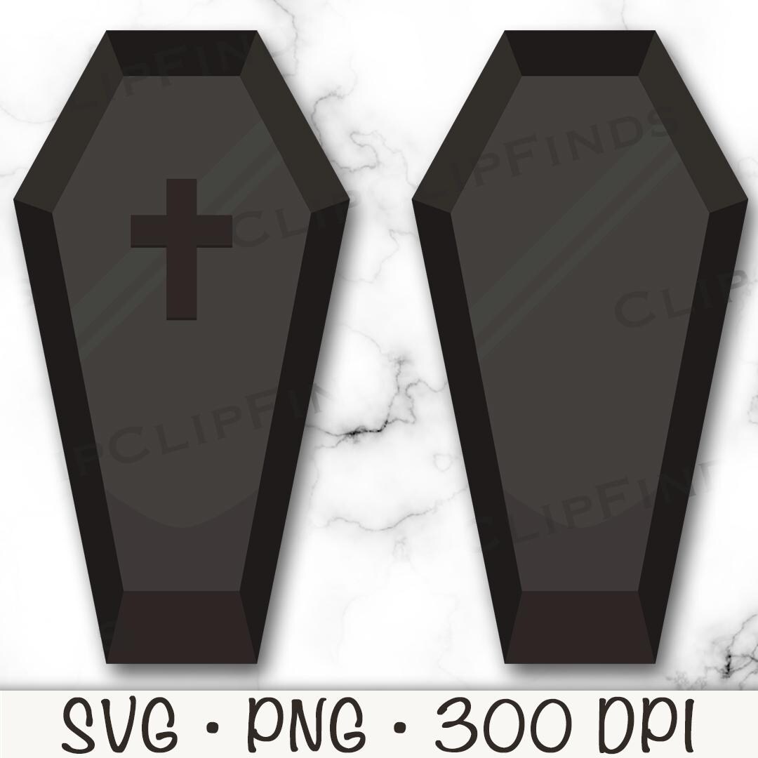 Coffin PNG, Casket SVG, Halloween, Grave, RIP, Coffin Clipart, Digital ...