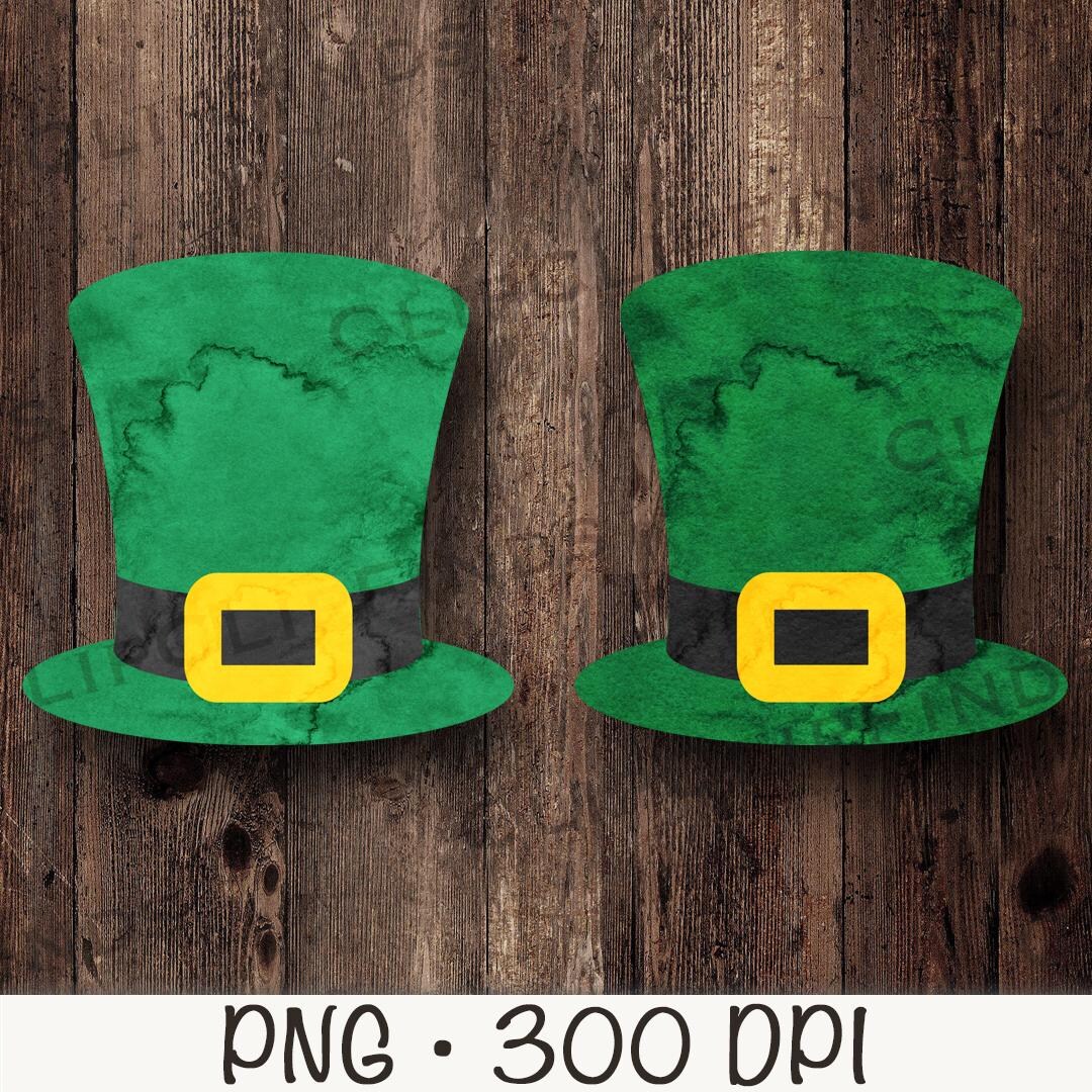 Watercolor Leprechaun Hat PNG Sublimation, Saint Patrick's Day Clipart ...