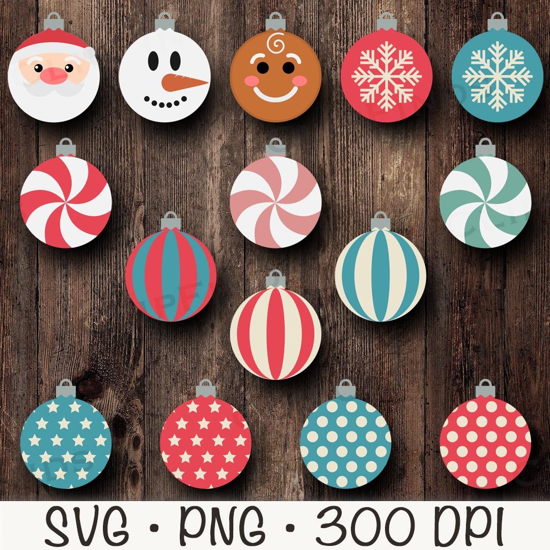 Vintage Christmas Ornament Bauble, Snowman, Santa Claus, Gingerbread ...