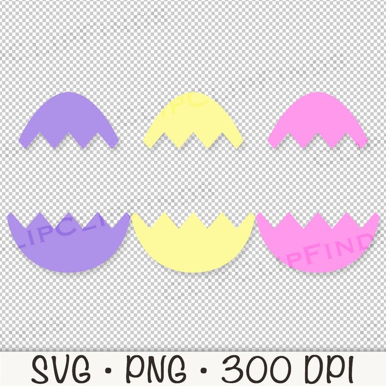 Easter Eggs Name Frame SVG, Cracked Easter Eggs Monogram PNG, Split ...