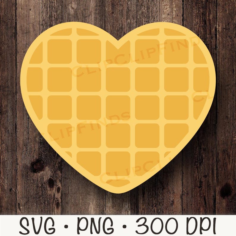 Heart Waffle PNG, Heart Waffle SVG, Heart Waffle Clipart, Valentine's ...