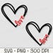 Scribble Heart SVG, Heart Outline PNG, Hand-drawn Heat, Heart With Love ...