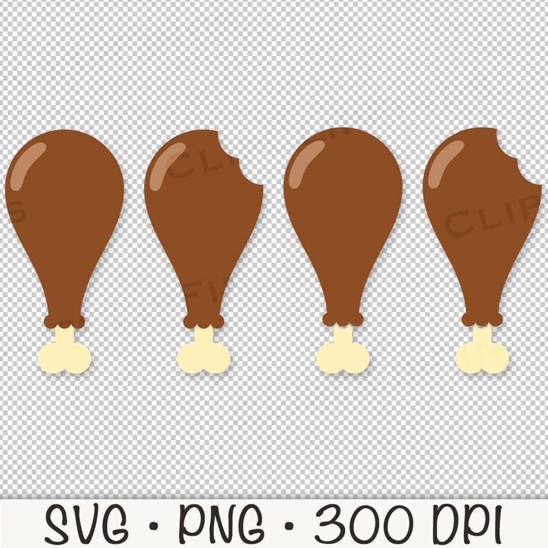 Thanksgiving Turkey Leg/bite, Leg Day, Drumstick, SVG Vector Cut File ...
