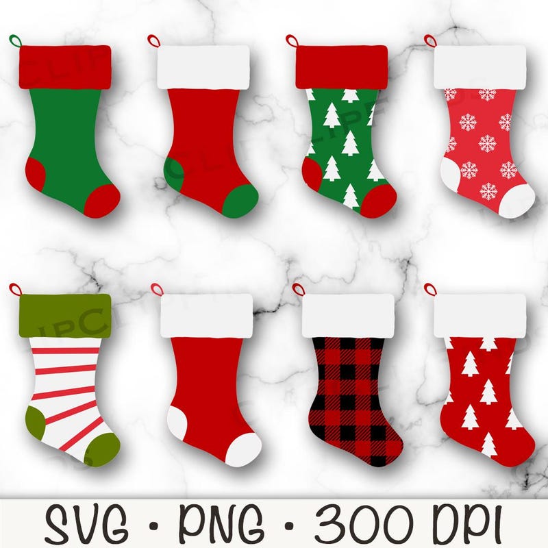 Stocking Svg - Etsy