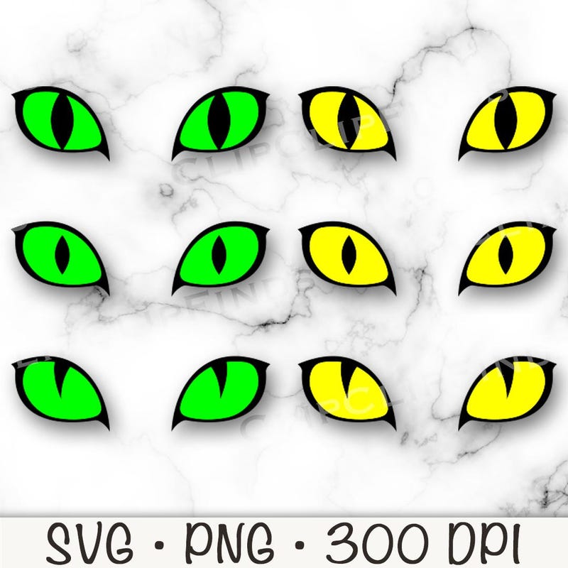 Halloween Black Cat Eyes - Etsy