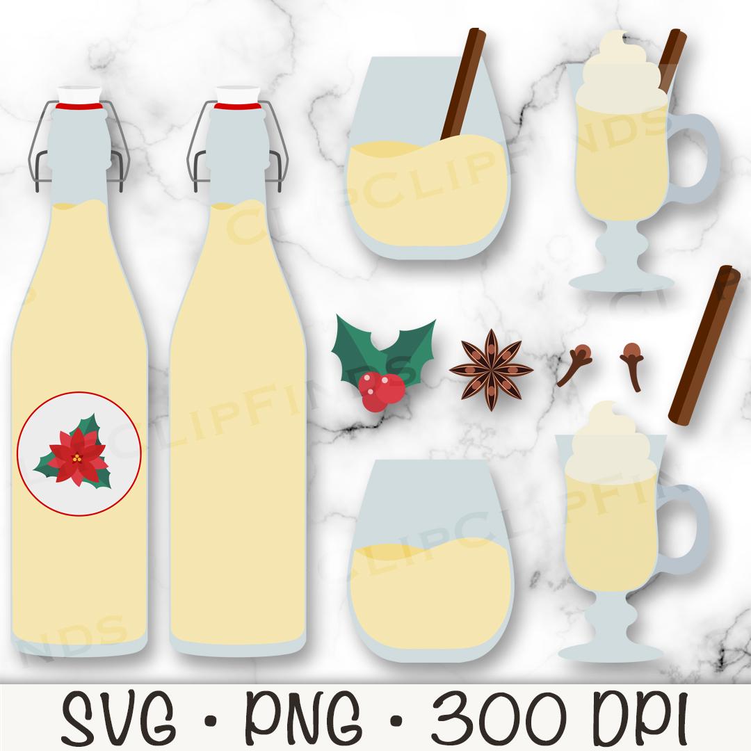 Eggnog, Christmas Drink, SVG, PNG, Instant Digital Download - Etsy