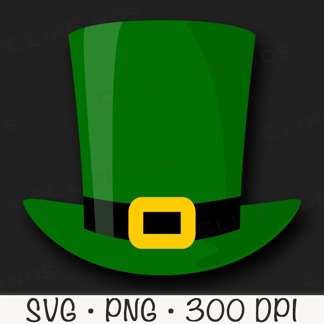 Leprechaun Hat SVG, Leprechaun Hat PNG, Saint Patrick's Day Clip Art ...