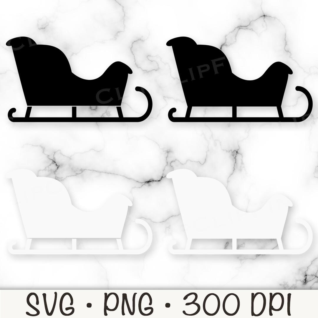 Santa's Sleight SVG, Santa Sleight PNG, Santa Sleight Silhouette ...