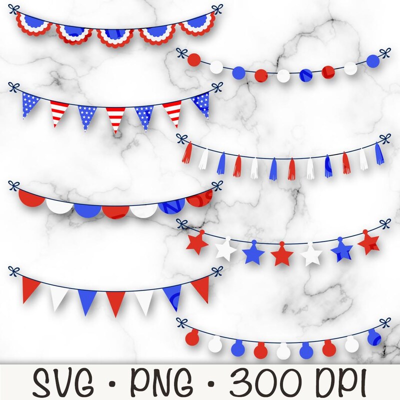 4th of July Bunting - Etsy