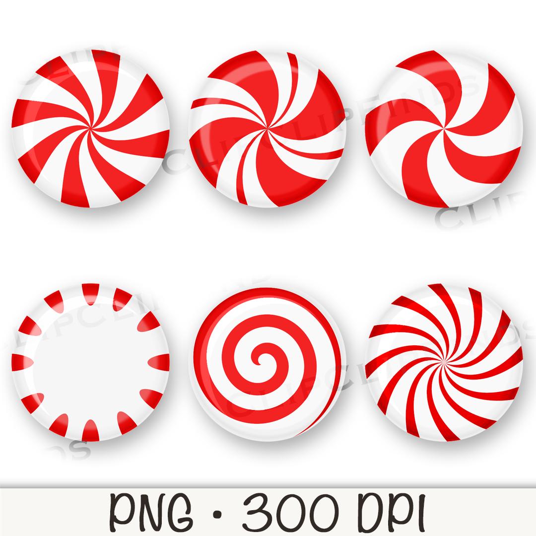 Peppermint Candy Clipart, Peppermint Candy PNG, Red Peppermint ...