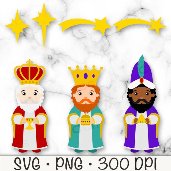 Tre Re Magi Clipart 75 Illustration 3 Magi Following Holy Star