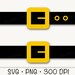 Santa Belt SVG, Santa Claus Belt PNG, Sublimation, Elf Belt, Instant ...