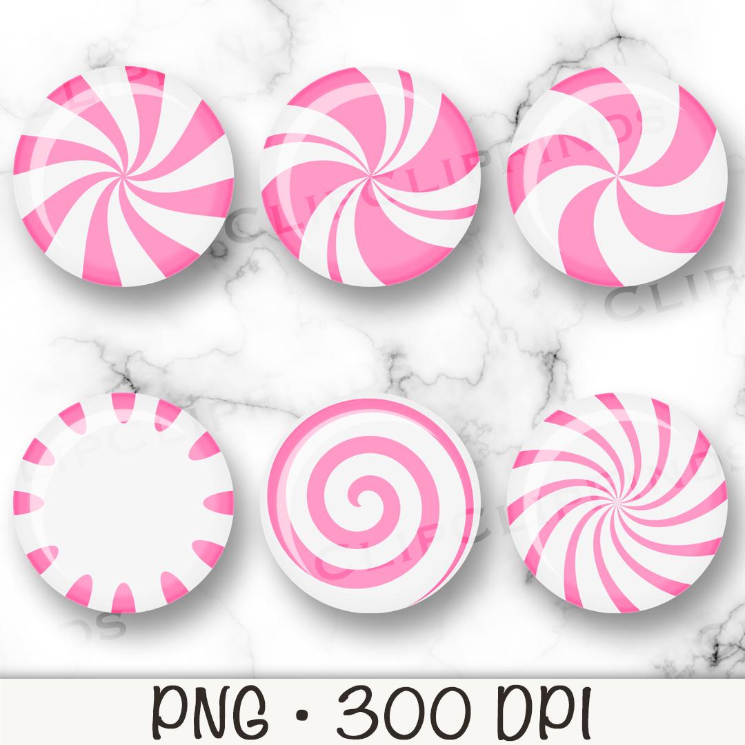 Peppermint Candy Clipart, Peppermint Candy PNG, Pink Peppermint ...