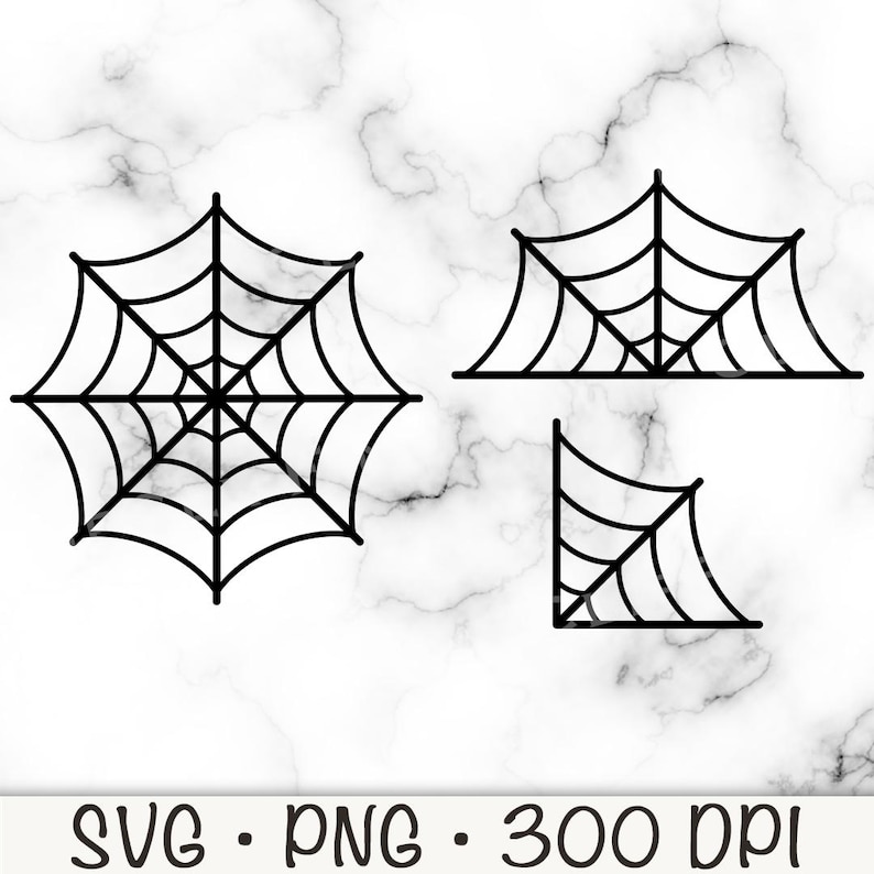 Spider Web, Spider Web Corner, Half Spider Web, Halloween, SVG, PNG ...