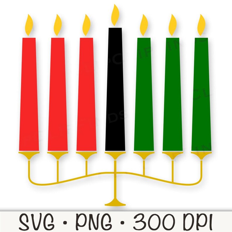 Kwanzaa Kinara, SVG Vector Cut File and PNG Transparent Background ...