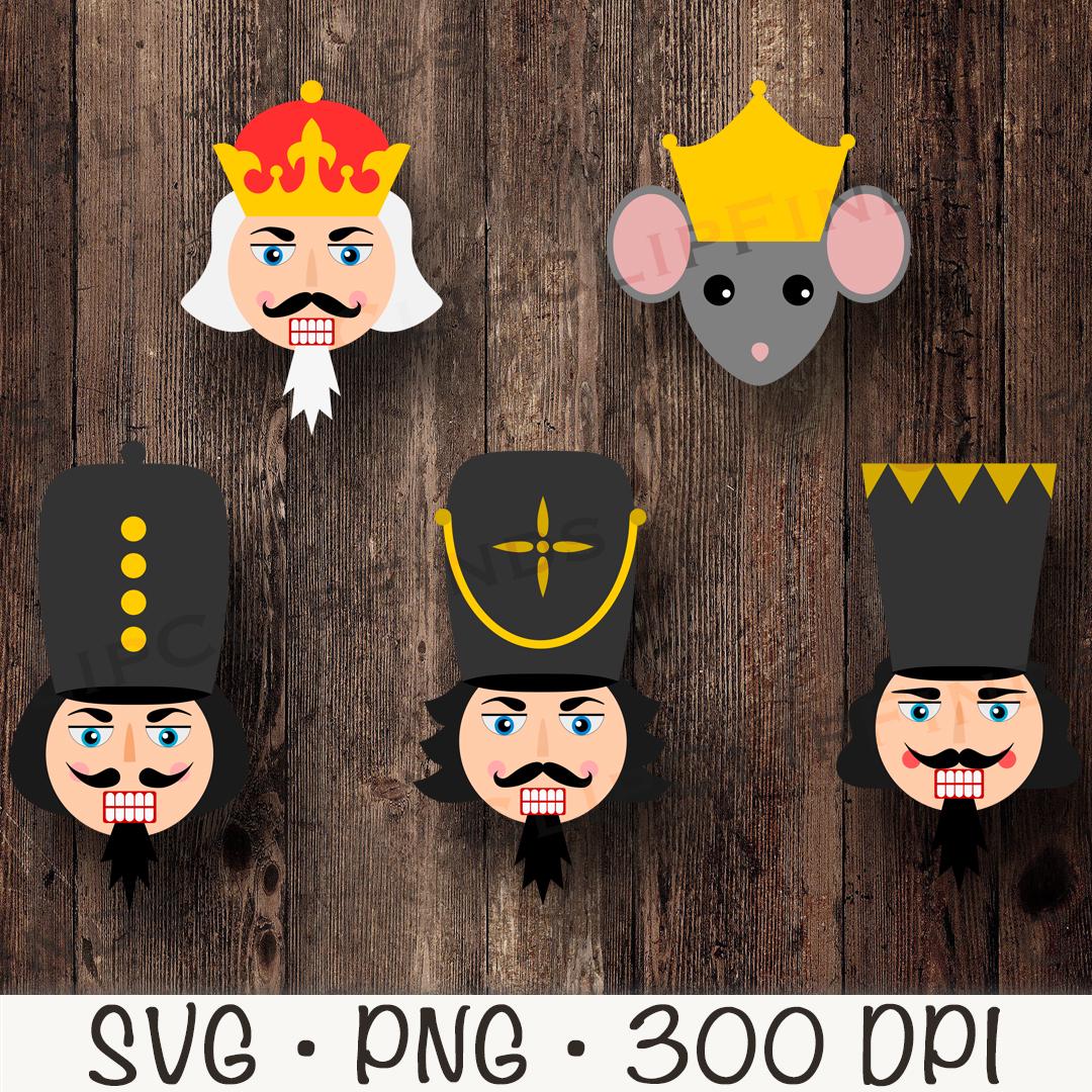 Nutcracker Faces SVG, PNG, Clipart, Instant Digital Download - Etsy