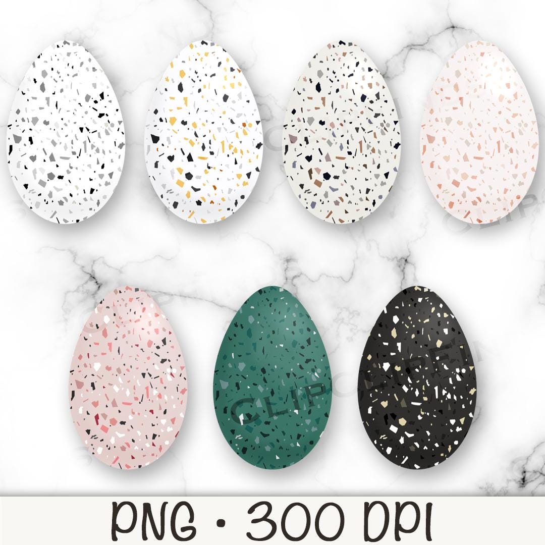 Boho Easter Eggs Clipart, Preppy Trendy Easter Eggs PNG, Dinosaur Egg ...