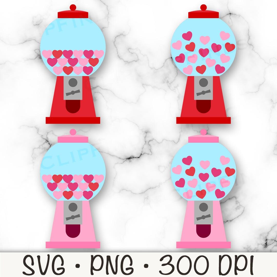 Heart Gum Ball Machine, I Chews You, Valentine's Day Gum Ball Machine ...