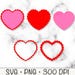 Scalloped Heart SVG, Valentine's Day Heart, Vector Cut File and PNG ...