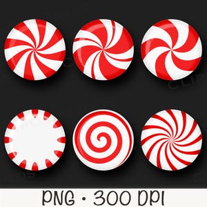 Peppermint Candy Clipart, Peppermint Candy PNG, Red Peppermint ...
