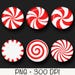 Peppermint Candy Clipart, Peppermint Candy PNG, Red Peppermint ...