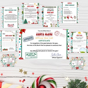 Canva, Santa Letter and Nice List Certificate, Personalized Letter From ...