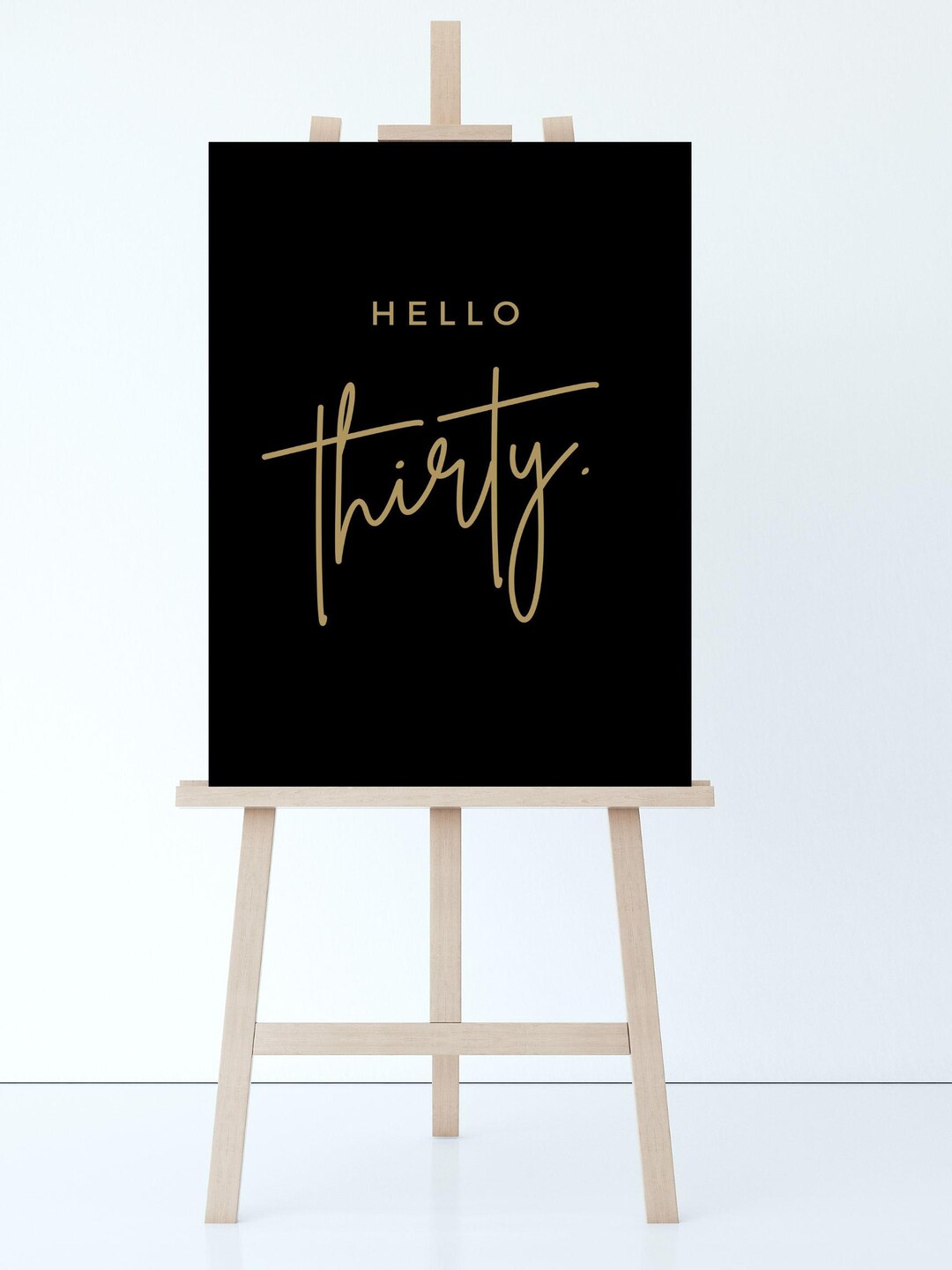 Hello Thirty Sign | Digital Print - Etsy