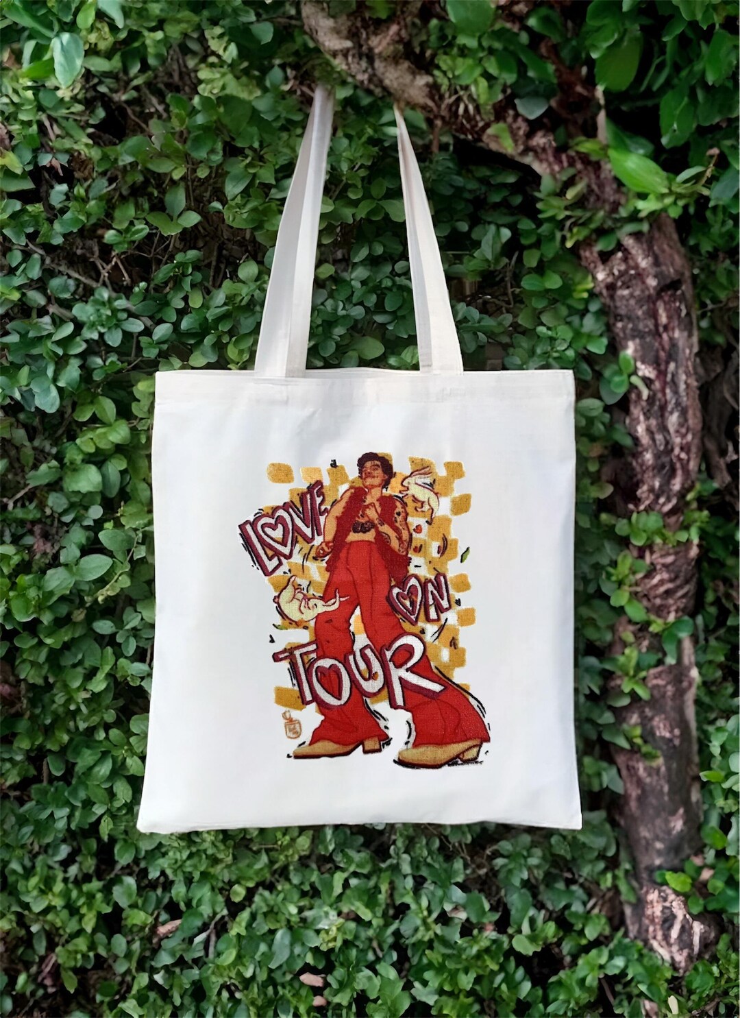 Harry Styles Tote Bag, Love on Tour Tote Bag, Canvas Bag, Gift Idea ...