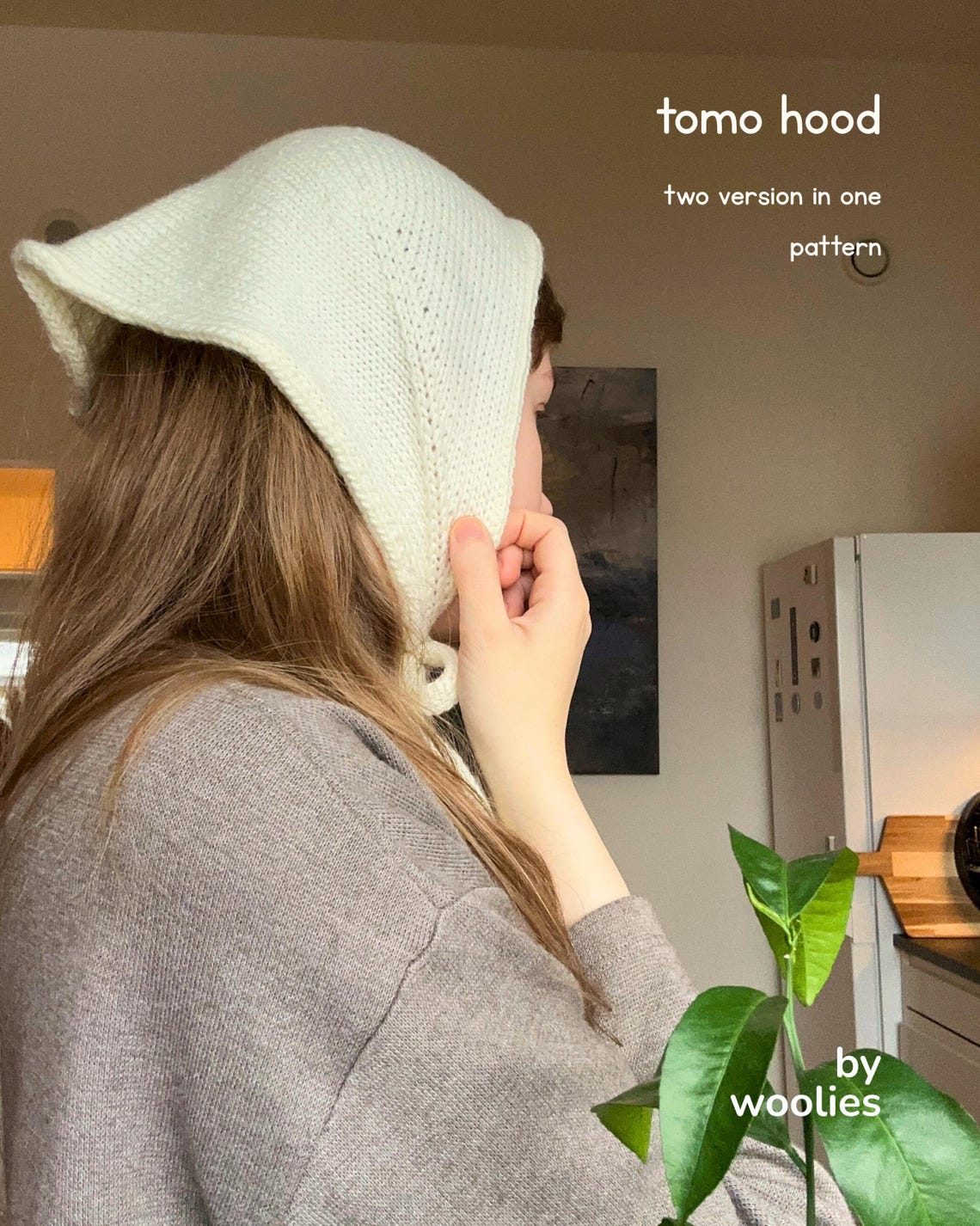 Tomo Hood Pattern - English Knitting Pattern - Etsy