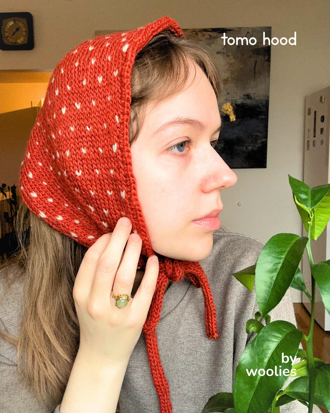 Tomo Hood Pattern - English Knitting Pattern - Etsy