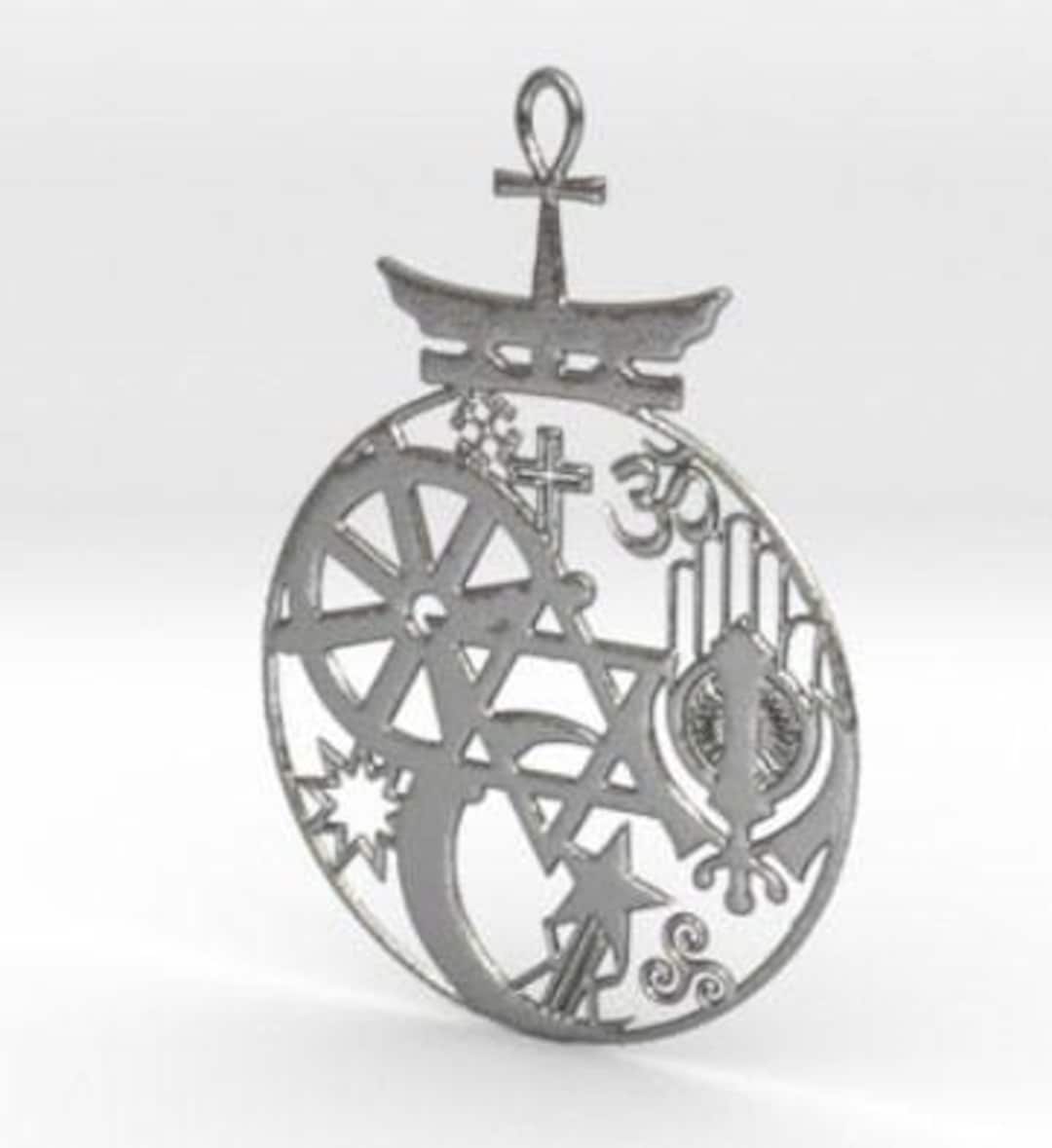 Omni Religious ,symbols Pendant, Symbol Silver Pendant ,charme,for Mens ...