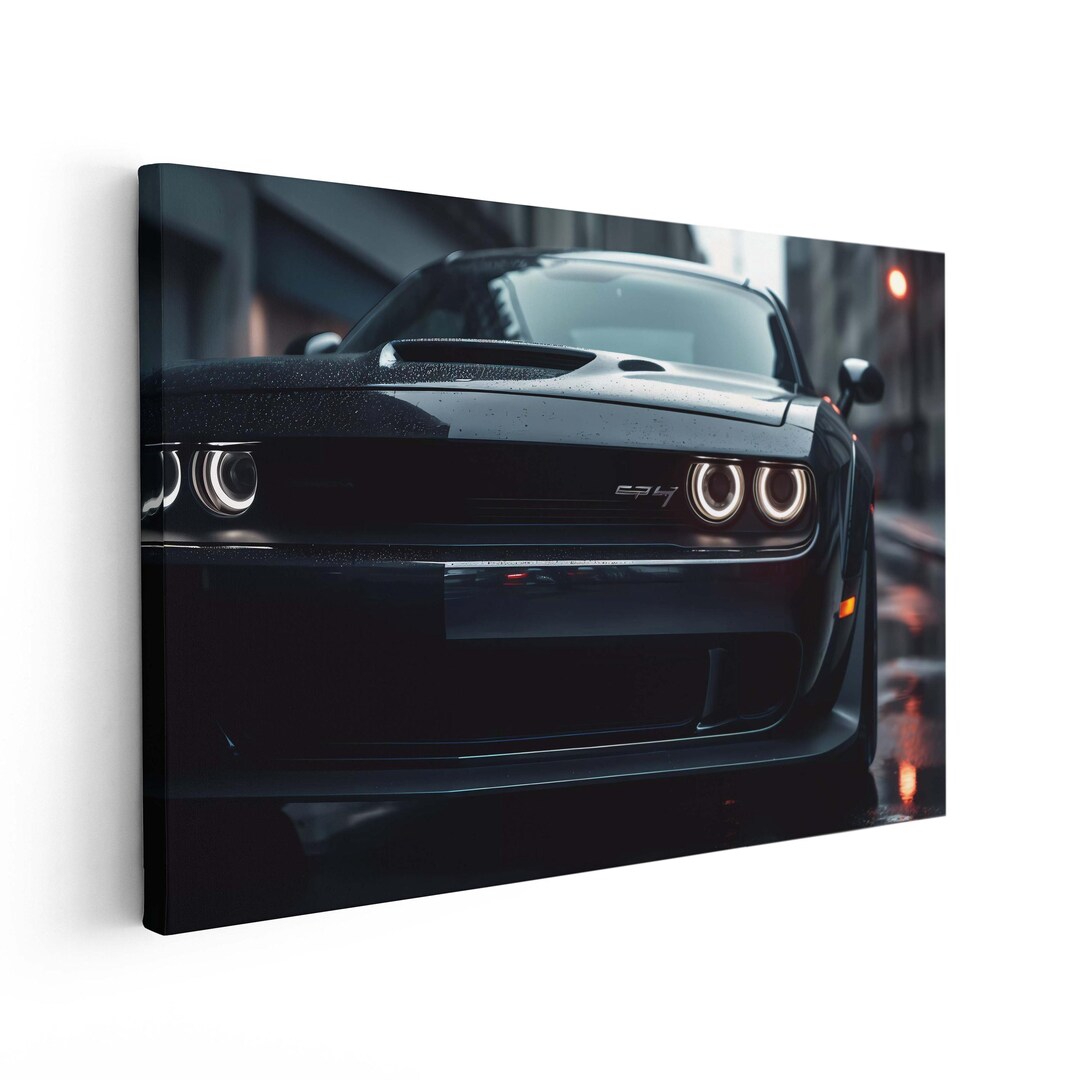 Canvas Art Dodge Challenger Wall Art Dodge Challenger Wall Print Gift ...