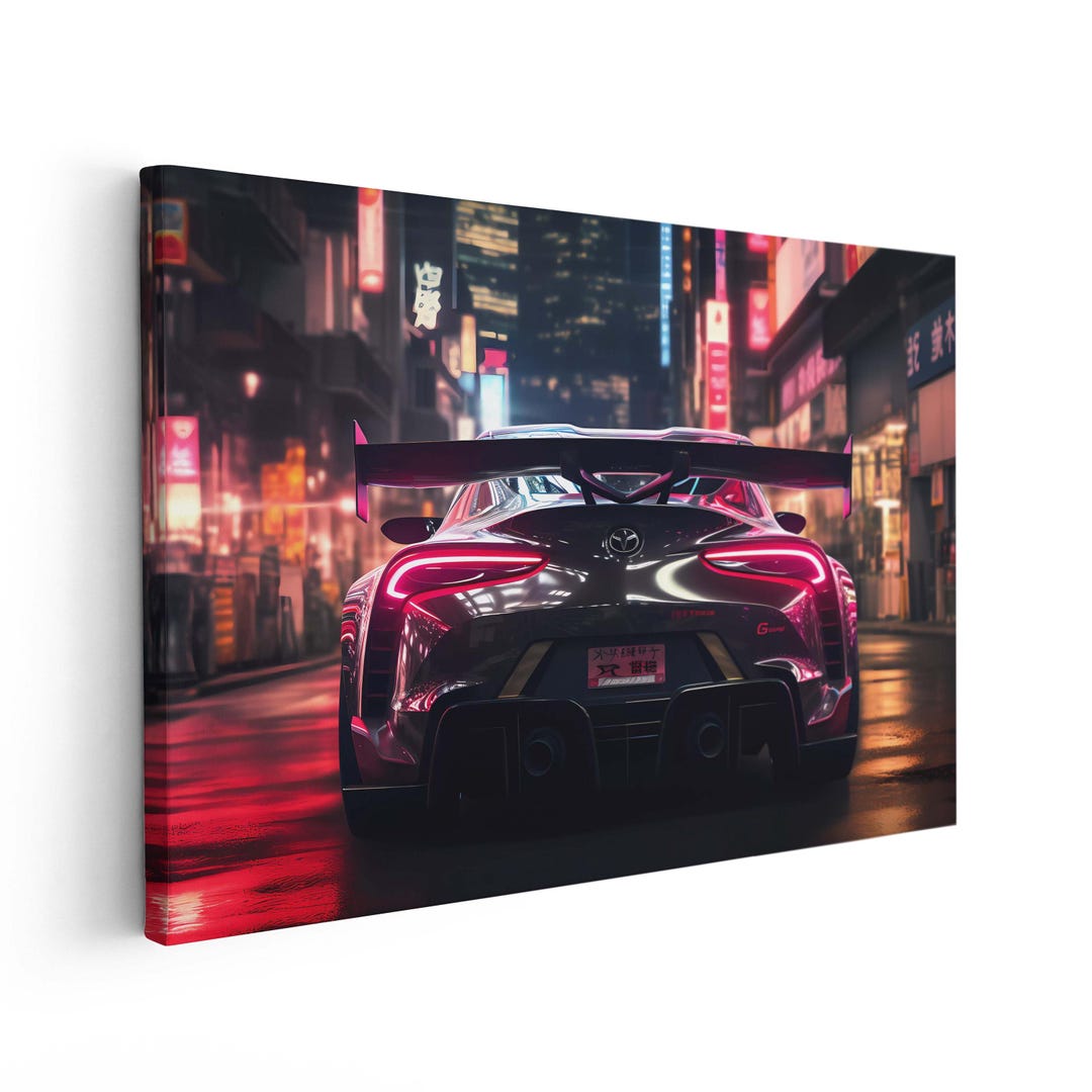 Canvas Art Toyota Supra Wall Art Toyota Supra Wall Print Gift for Car ...