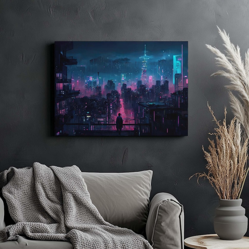 Cyberpunk Wall Art - Etsy